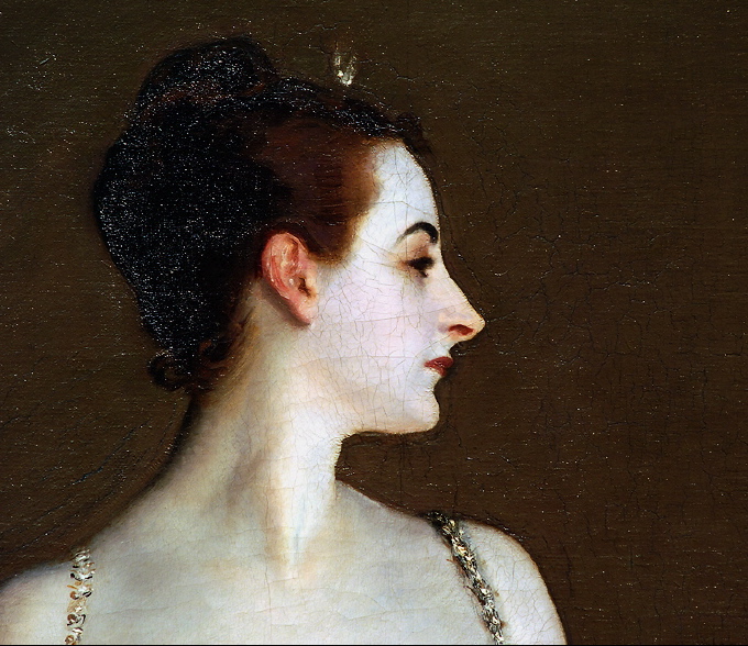 John Singer Sargent. Madame X (aka Madame Pierre Gautreau). Detail ...